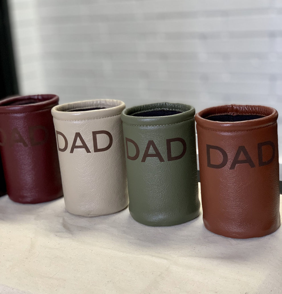Leather Stubby Holder (7 colours) – Karmine Leather & Leathercraft