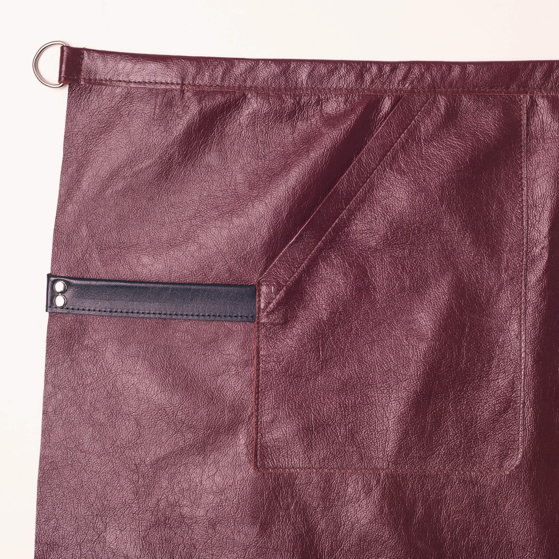 Deluxe Skirt Apron Burgundy Karmine Leather Leathercraft